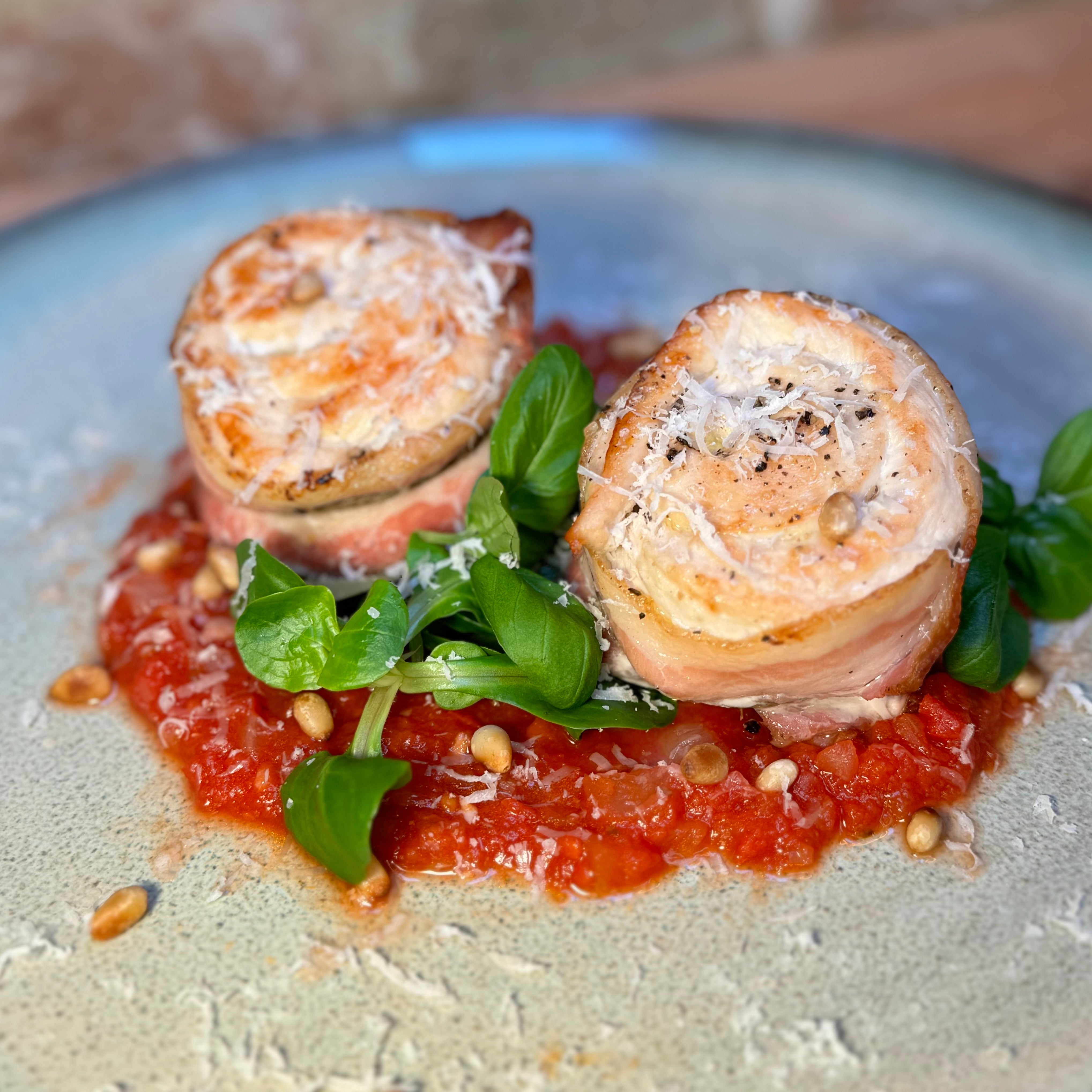 Chicken parm roll ups – The twisted chef