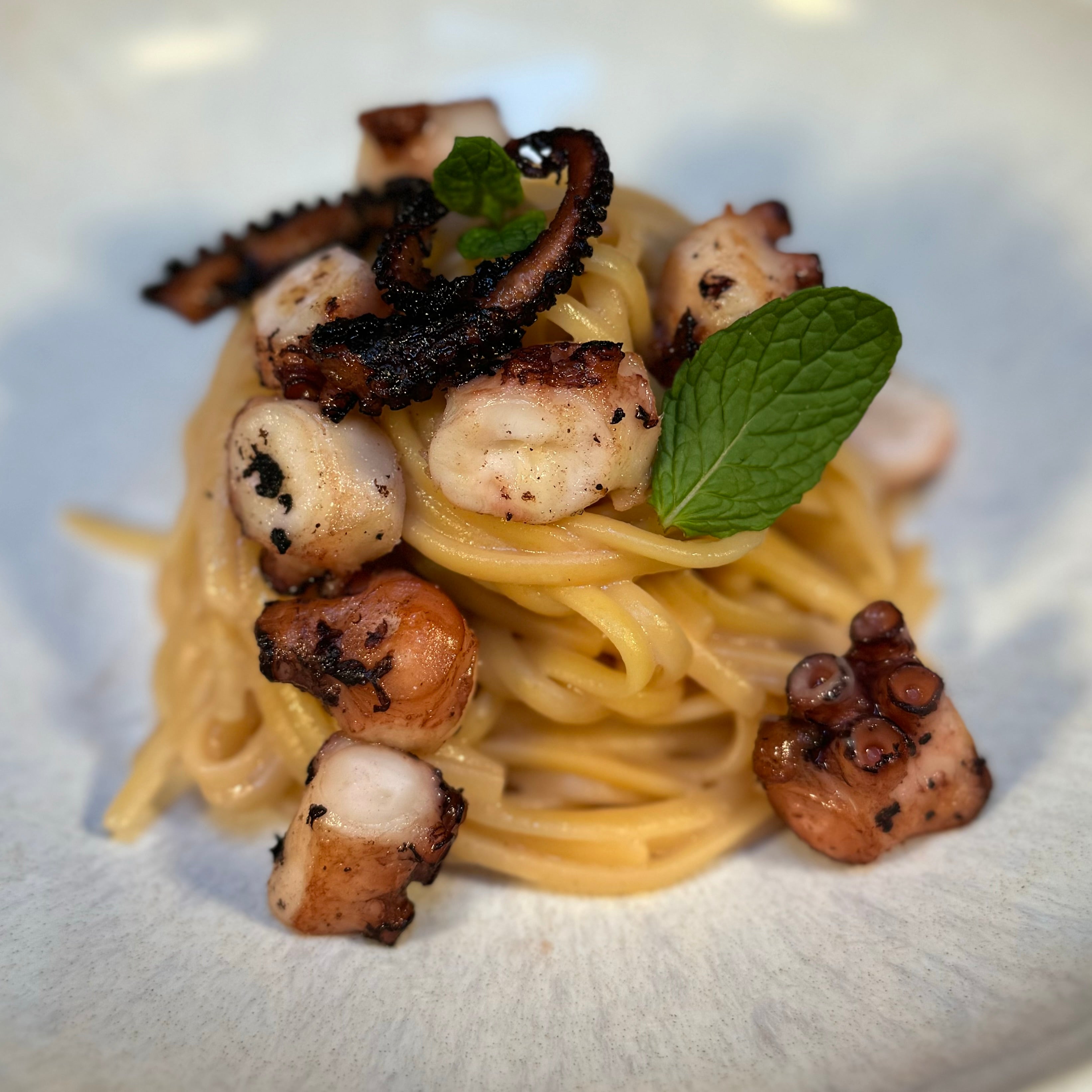 Cacio pepe e polpo – The twisted chef