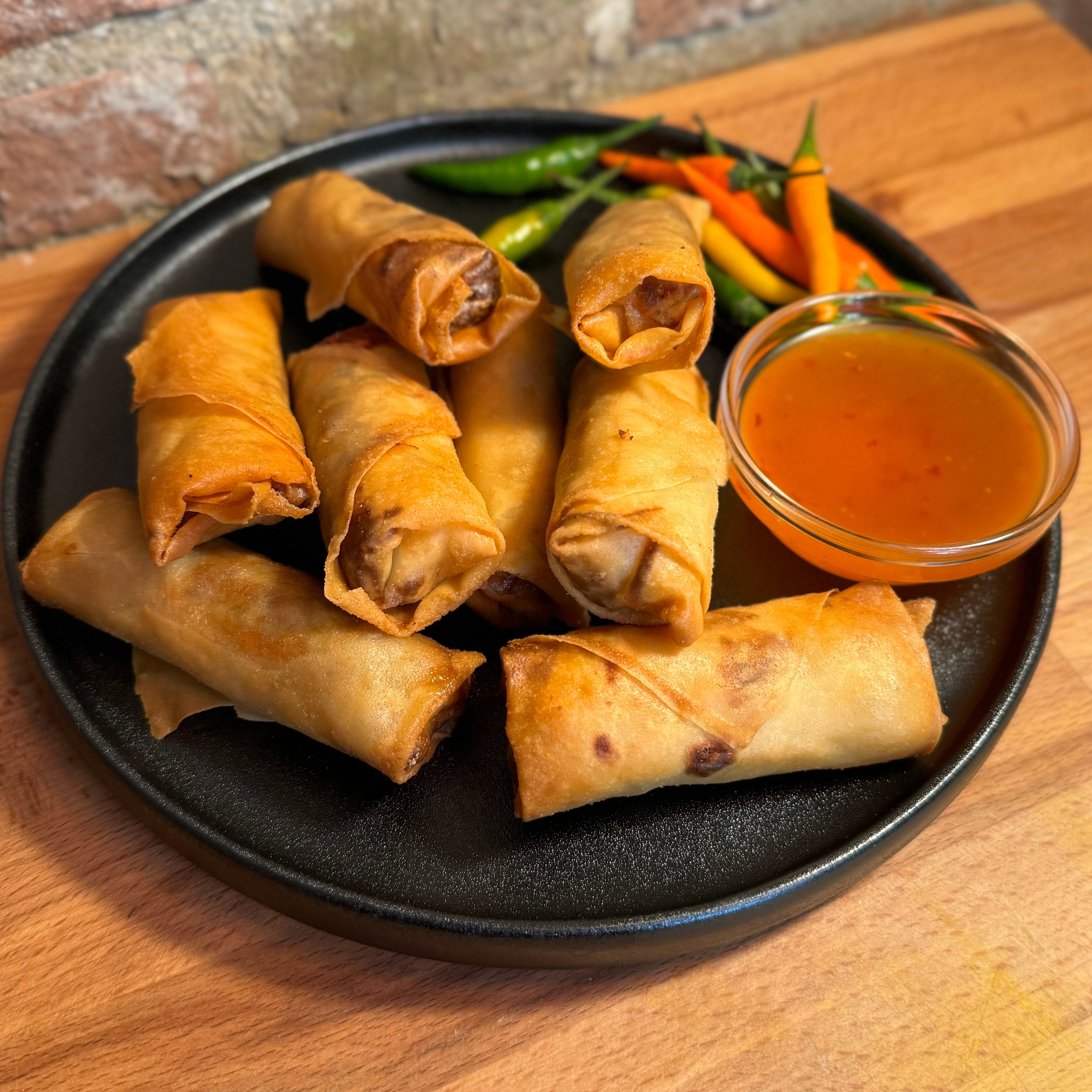 Fried springrolls – The twisted chef