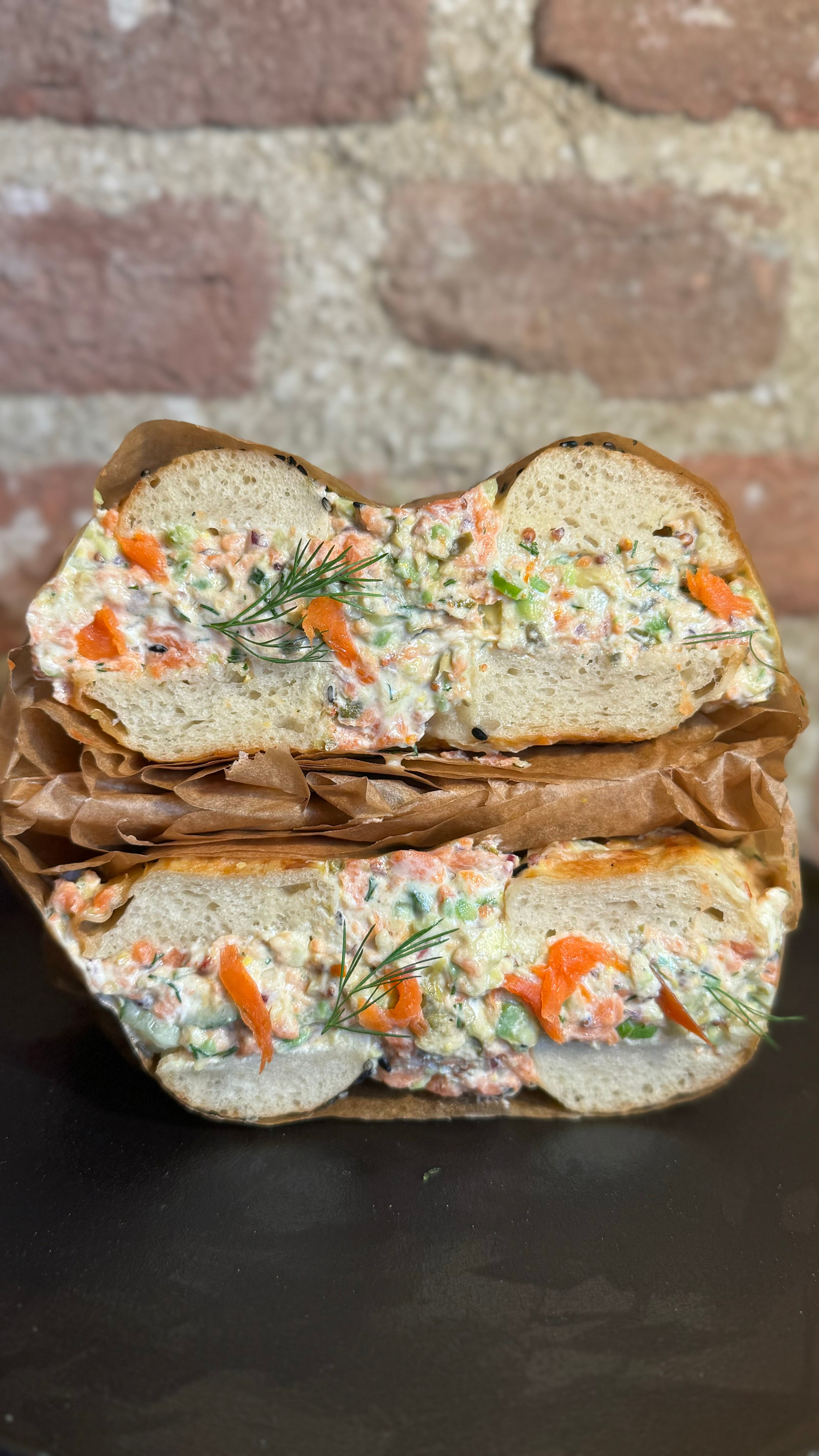 Salmon bagel – The twisted chef